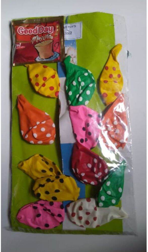 Mainan Warung Anak Balon Volkadot 12pcs | Lazada Indonesia