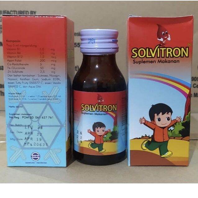 SOLVITRON SYRUP 60 ML - MULTIVITAMIN DAN MINERAL | Lazada Indonesia