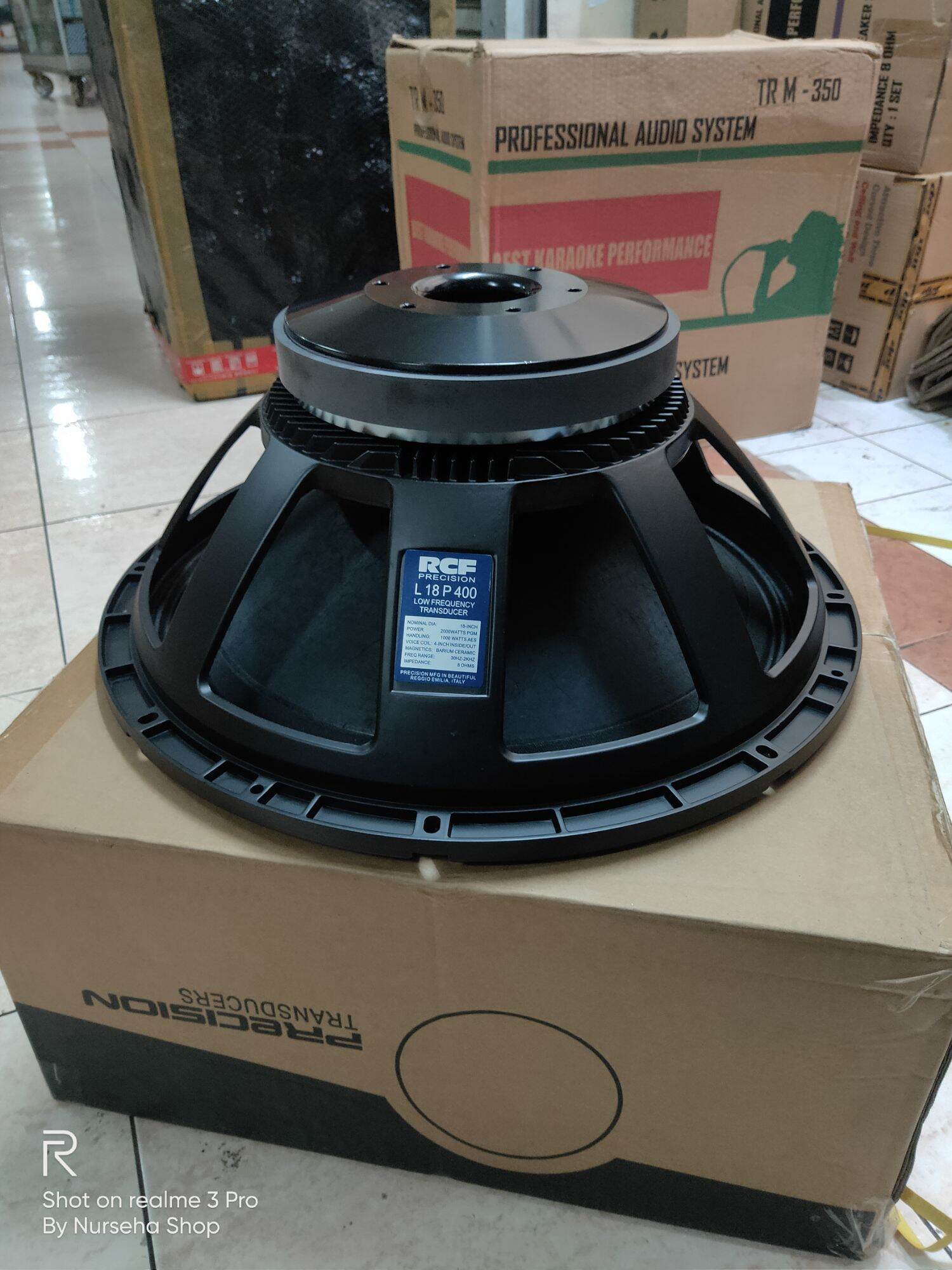 Speaker RCF 18 inch L18P400 Komponen speaker RCF 18 inch L18 p400 ...