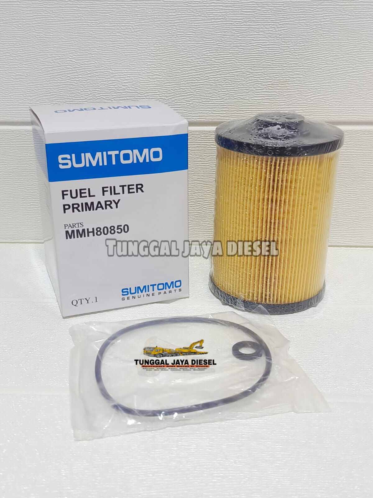 MMH80850 Fuel Filter Solar Sumitomo SH210-5 SH210-6 Filter Rakor ...