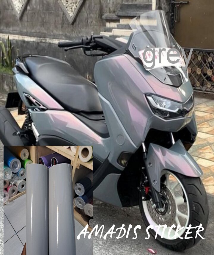 STIKER SKOTLET NARDO GREY GLOSSY SCOTLITE MOTOR GREY GLOSSY KILAP ...
