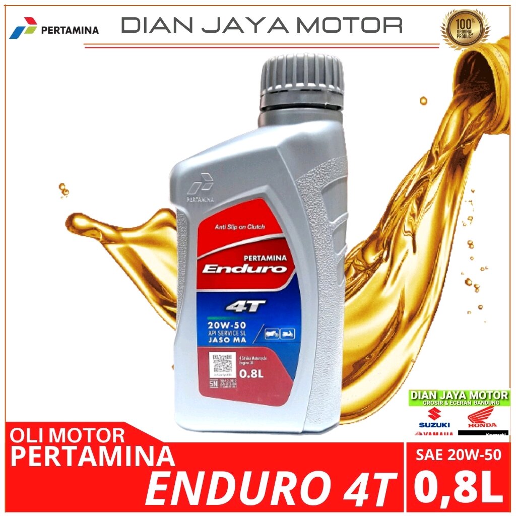 ENDURO 4T SAE 20W-50 800 ML OLI MESIN PERTAMINA ENDURO 4T 0,8 L | Lazada Indonesia