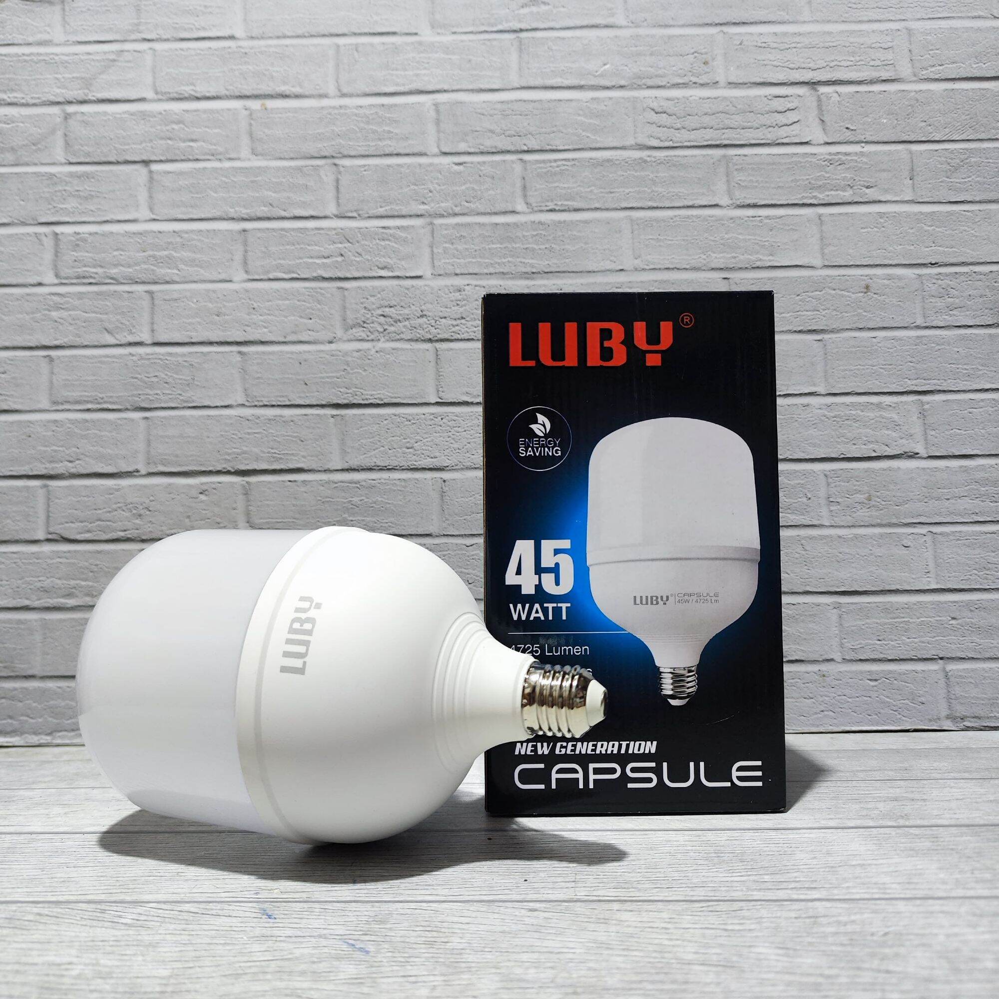 LUBY LAMPU LED BULB CAPSULE 45W 45 WATT CAHAYA PUTIH SNI BERGARANSI 1 TAHUN | Lazada Indonesia