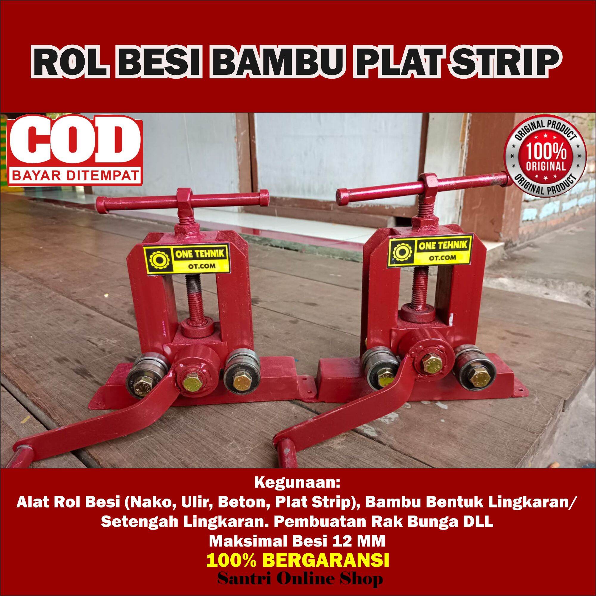 [TERBARU] ALAT ROL BESI MANUAL Tekuk Besi Beton Nako Ulir Plat Strip ...