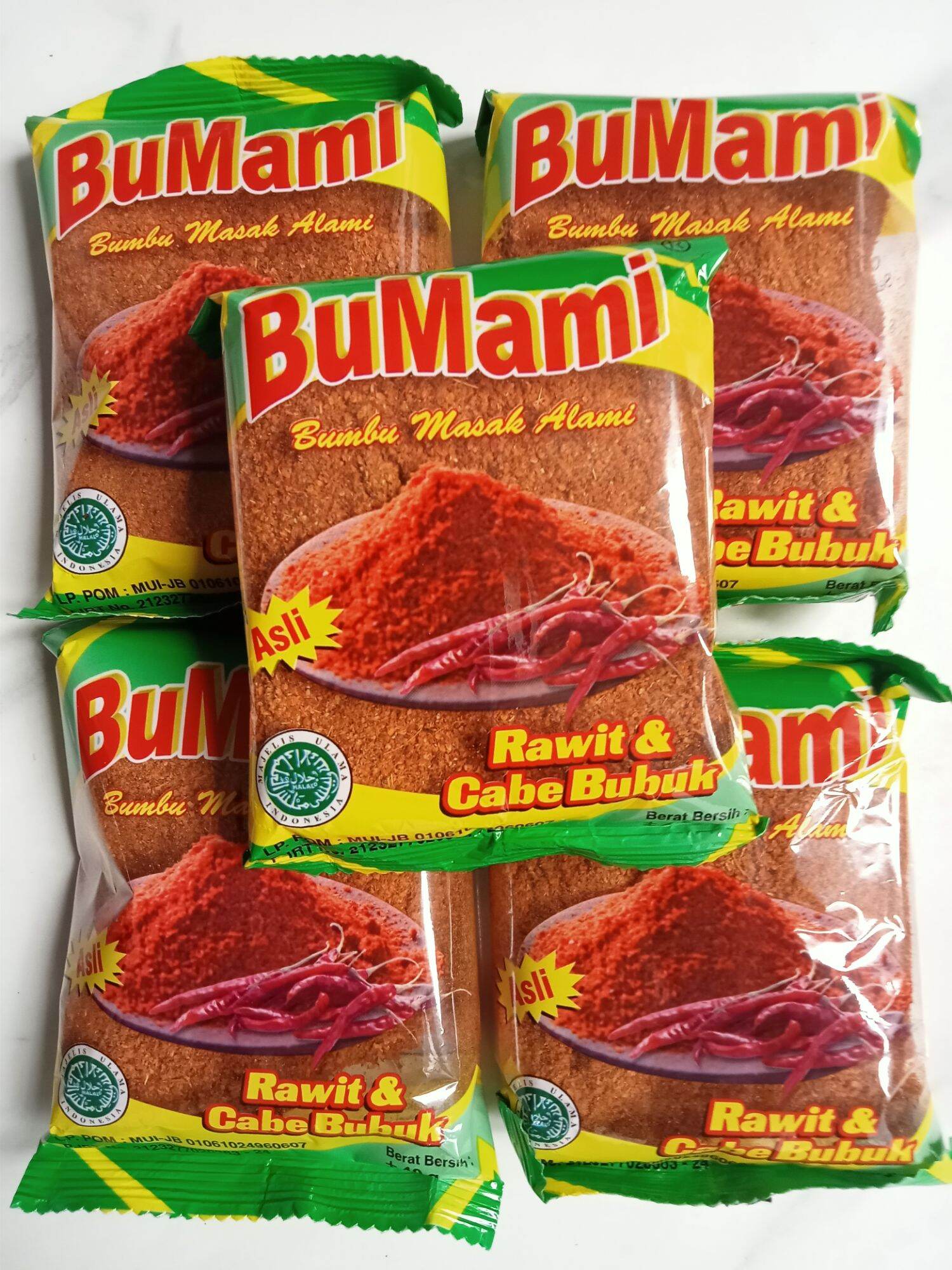 BUMAMI Rawit dan Cabe Bubuk kemasan 5 x 40 gr | Lazada Indonesia