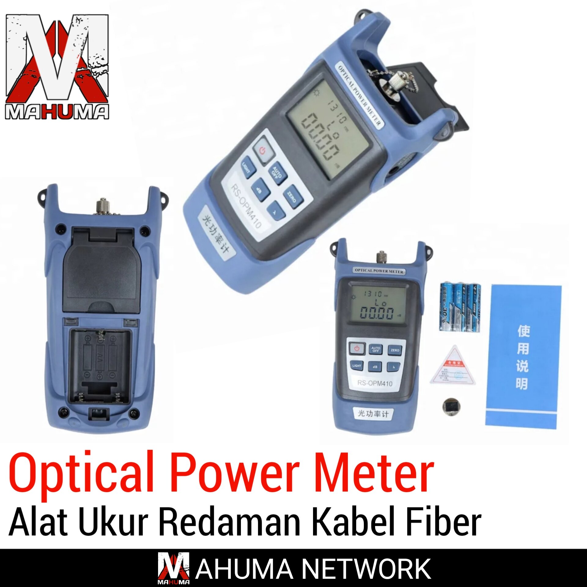 Tester Kabel Fiber Optik OPM Optical Power Meter Optical Multimeter ...