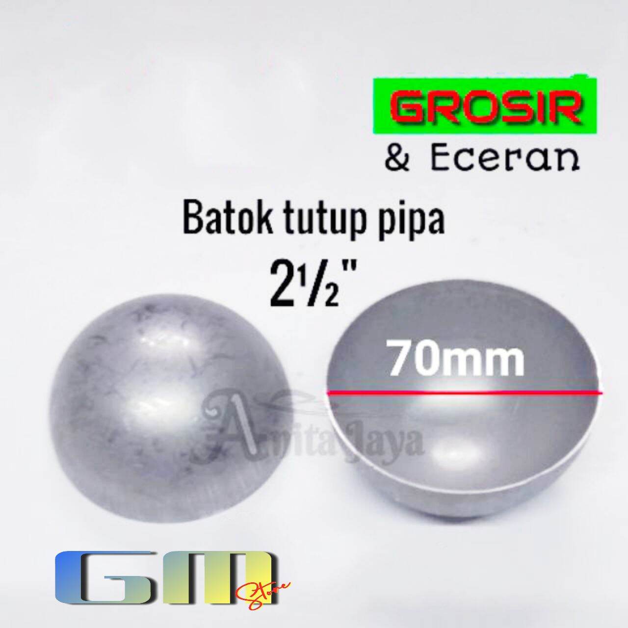 5 Pcs Batok Tutup Pipa besi 2,5 inch Dua Setengah in Ornamen Pagar ...