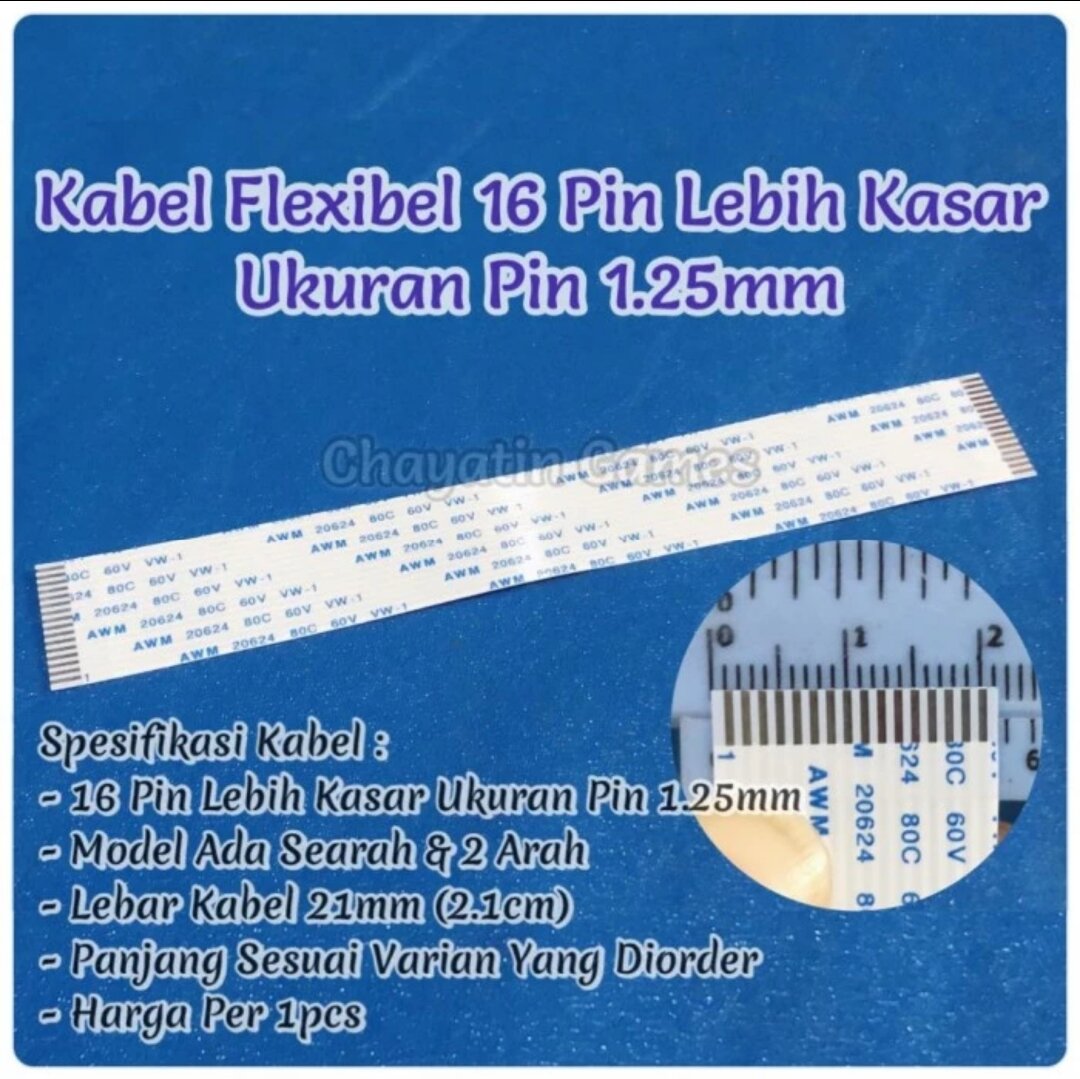 Kabel Fleksibel 16 Pin Ukuran Pin 1.25mm | Lazada Indonesia