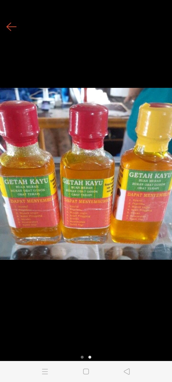 getah ajaib kayu buah merah warna kuning | Lazada Indonesia