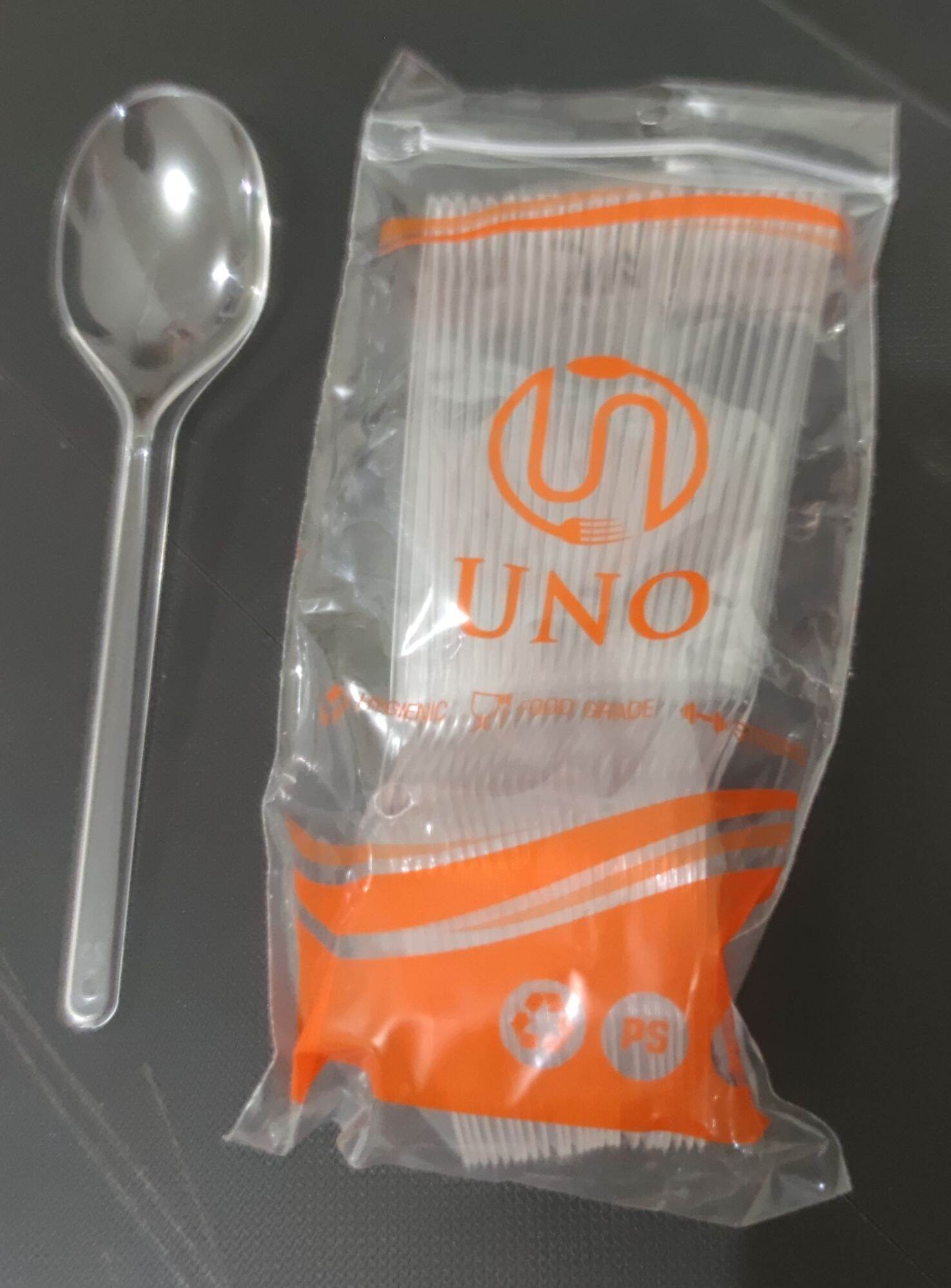 Sendok Makan Uno Putih Susu & Bening Tebal Isi 25 Batang | Lazada Indonesia