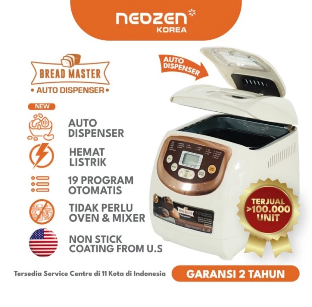 NEOZEN BREAD MASTER AUTO DISPENSER MESIN PEMBUAT ROTI AUTO TOPPING ORI | Lazada Indonesia