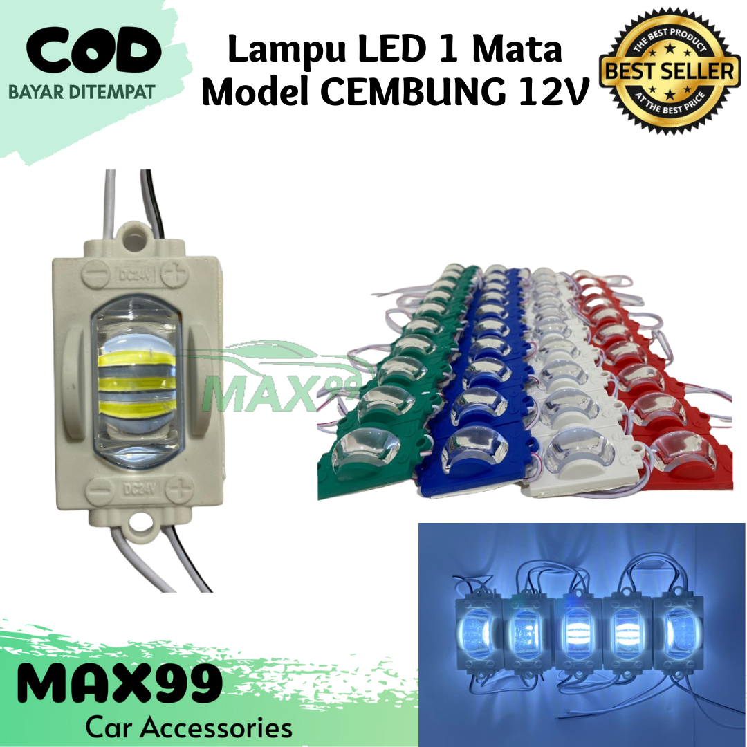 Lampu LED 1 Mata Terang Model Cembung 12 Volt / LED Variasi Mobil ... Lampu LED 1 Mata Terang Model Cembung 12 Volt / LED Variasi Mobil ...