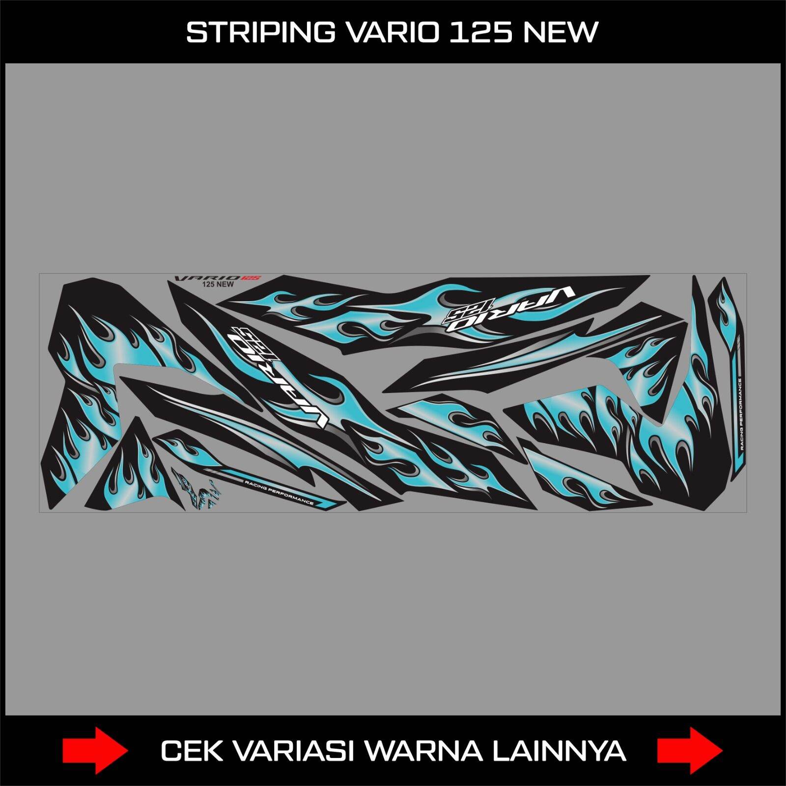 STRIPING STIKER API VARIO 125 NEW 2022 2023 / STICKER LIST VARIASI ...