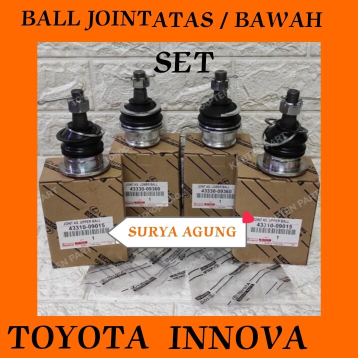 BALL JOINT ATAS BAWAH BALLJOINT UPPER LOWER SET TOYOTA INNOVA HARGA SET ...