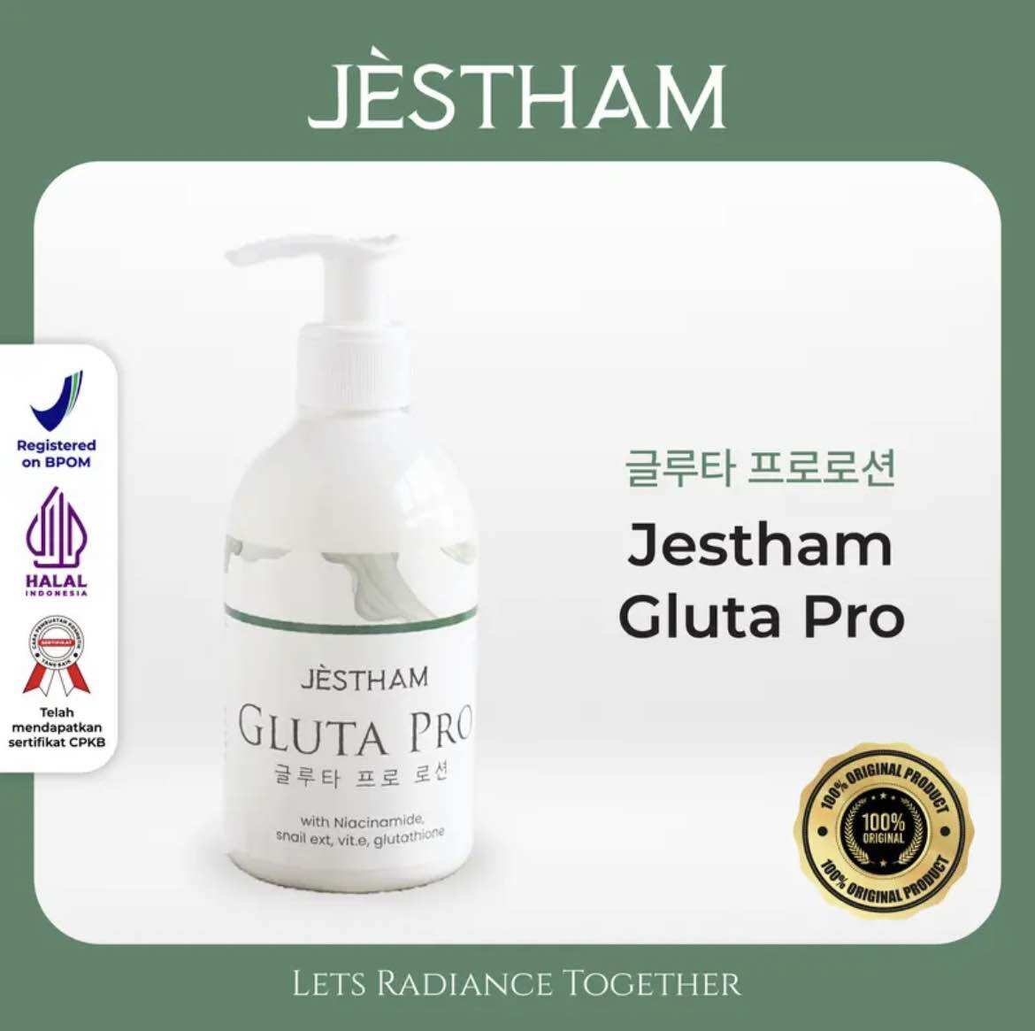 New Gluta Pro Jestham | Lazada Indonesia