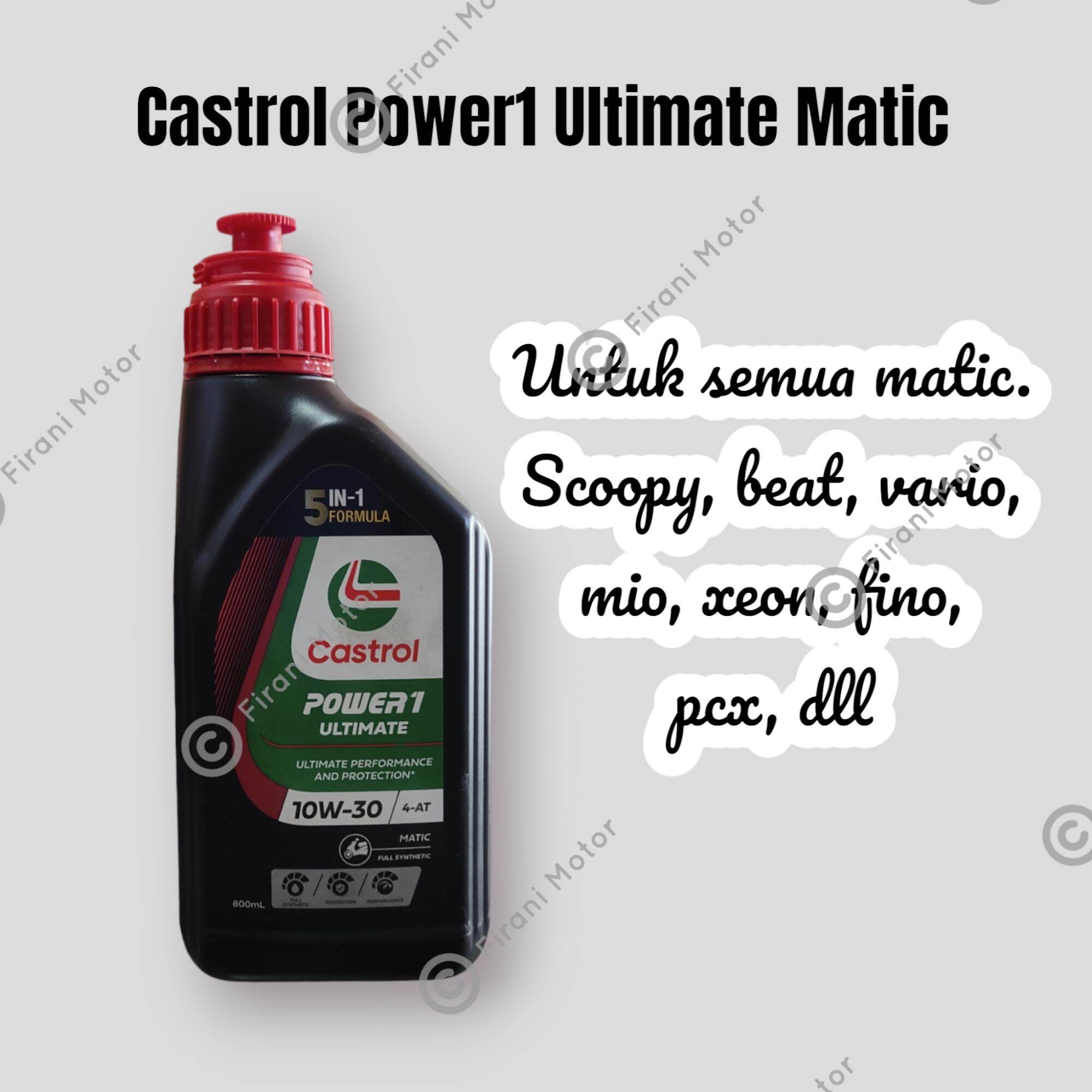 OLI CASTROL POWER1 ULTIMATE MATIC 10W-30 UNTUK SEMUA MATIC SCOOPY VARIO ...