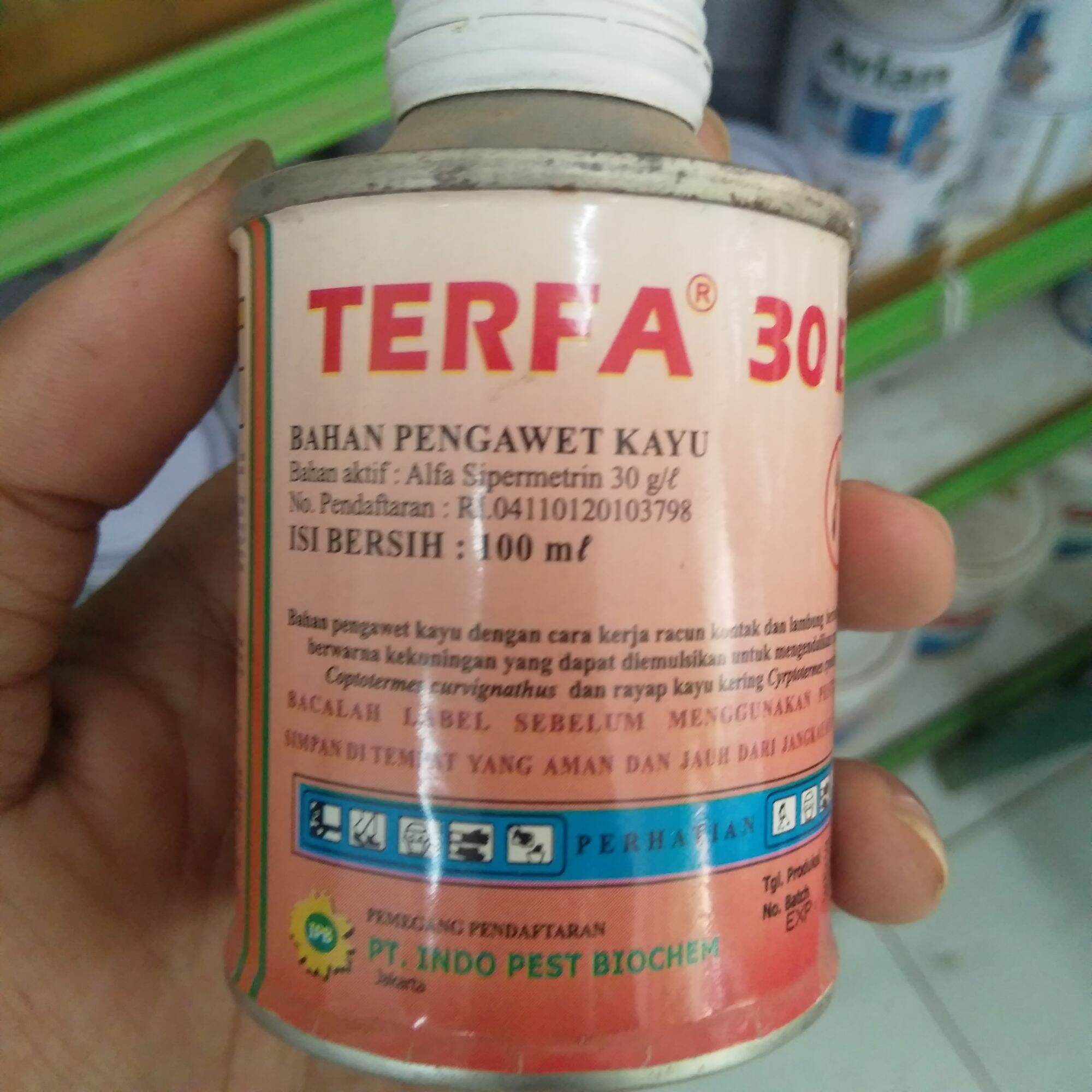 bahan pengawet kayu merk TERFA 30 EC 100 ml obat serangga ampuh anti ...