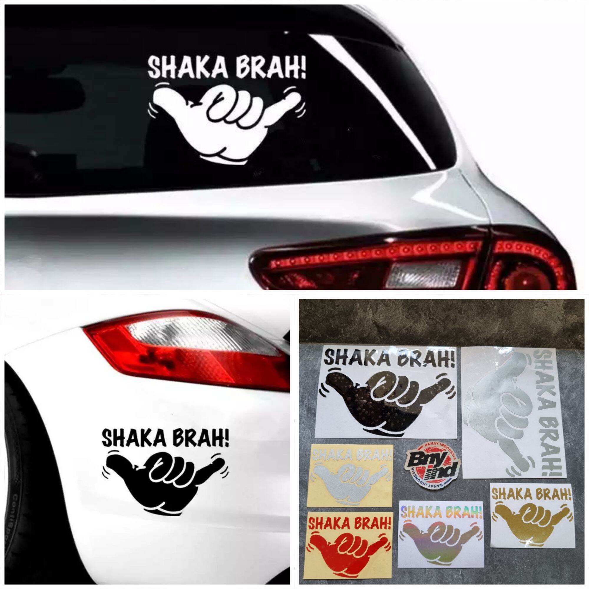 STIKER STICKER SHAKA BRAH STICKER MOTOR MOBIL CUTTING | Lazada Indonesia