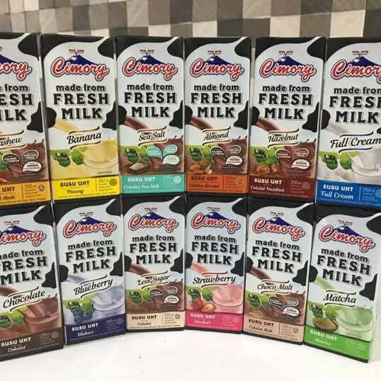 Cimory uht milk 250 ml/ cimory uht / susu UHT cimory / cimory milk uht ...