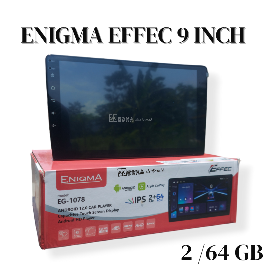 Headunit Android 9 inch Enigma Effec 2/64 GB Head unit Engma 9 inch promo bonus kamera Head unit ...