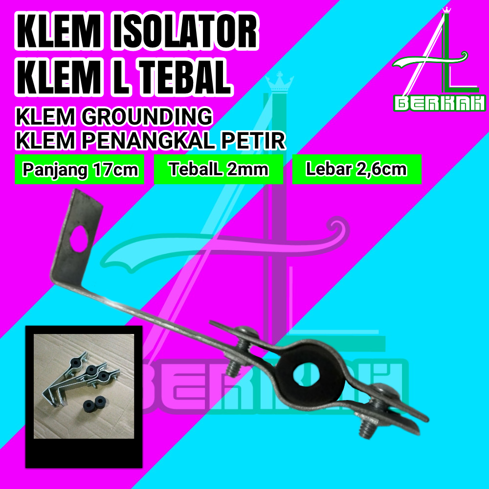 Klem L BC Isolator Klem Kabel Penangkal Anti Petir Grounding Rod Clamp ...