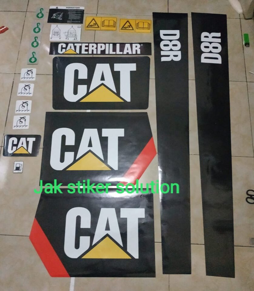Stiker Cat D8R Caterpillar Sticker Alat berat Dozer | Lazada Indonesia