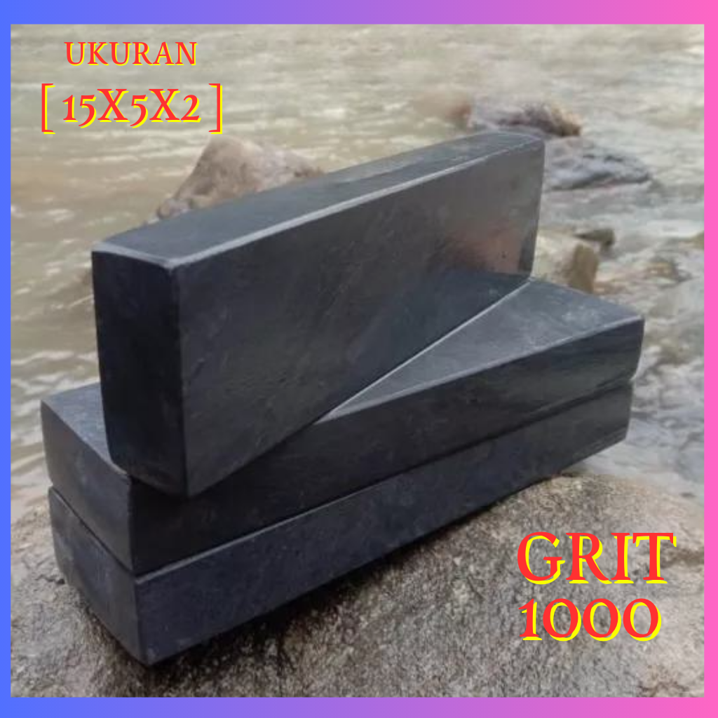 Batu Asahan Pisau Asli Alam Dimensi 15x5x2 Alat Asah Pengasah Pisau Dan ...