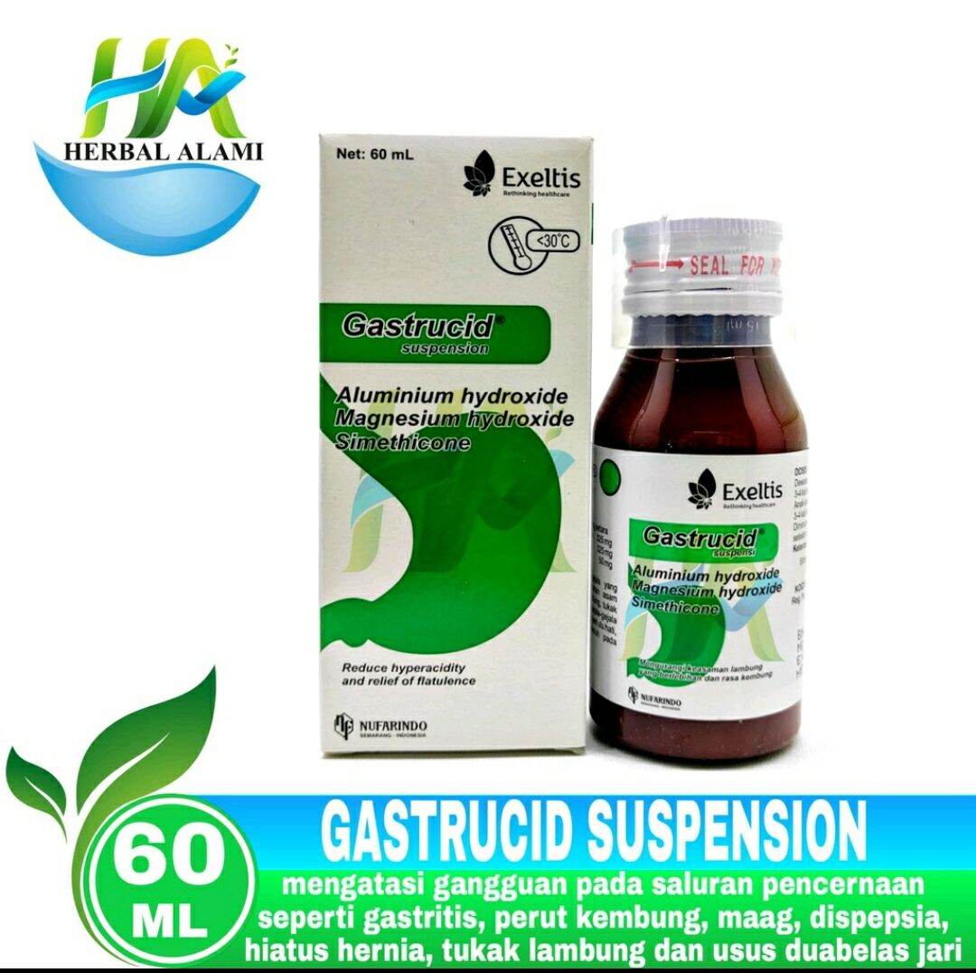 Gastrucid Suspensi 60ml / Gastrucid Syrup - Obat Sakit Maag | Lazada ...