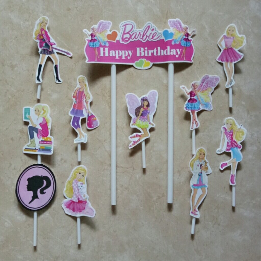 topper toper hiasan tusukan kue cake nasi tumpeng ulang tahun happy ...