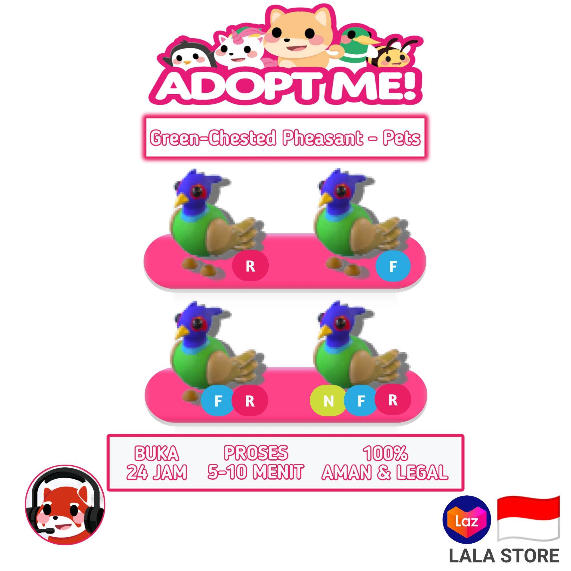 Adopt Me - Green-Chested Pheasant - Roblox | Lazada Indonesia