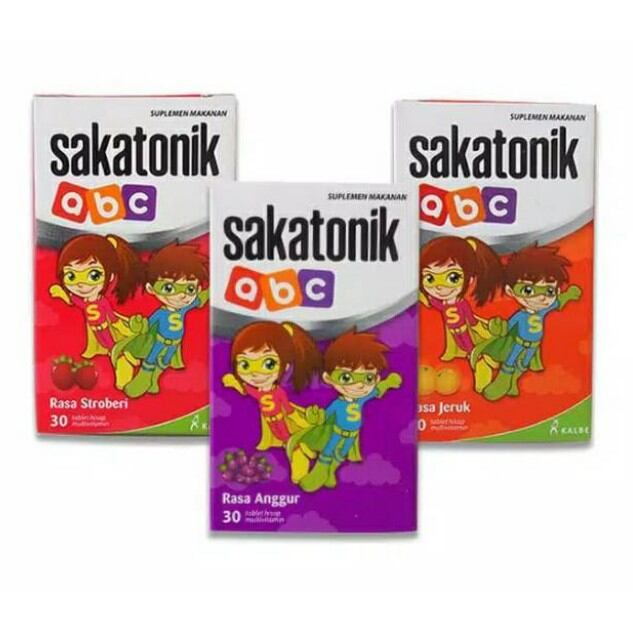 Sakatonik SAKATONIK ABC MULTIVITAMIN ANAK TABLET HISAP ISI 30 TABLET ...