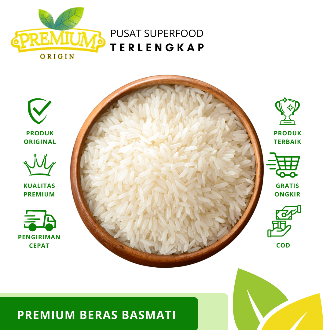Beras Arab Basmati Biryani Kebuli | Beras Basmati | Lazada Indonesia