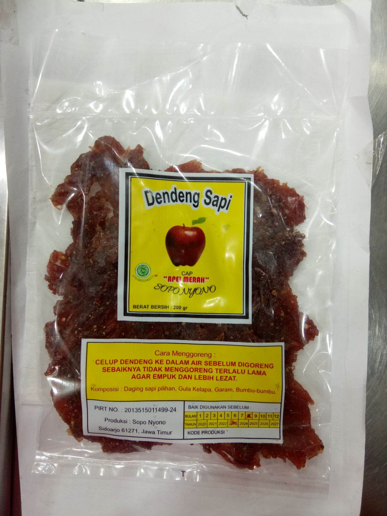 Dendeng Sapi cap Apel Merah 200 gram | Lazada Indonesia