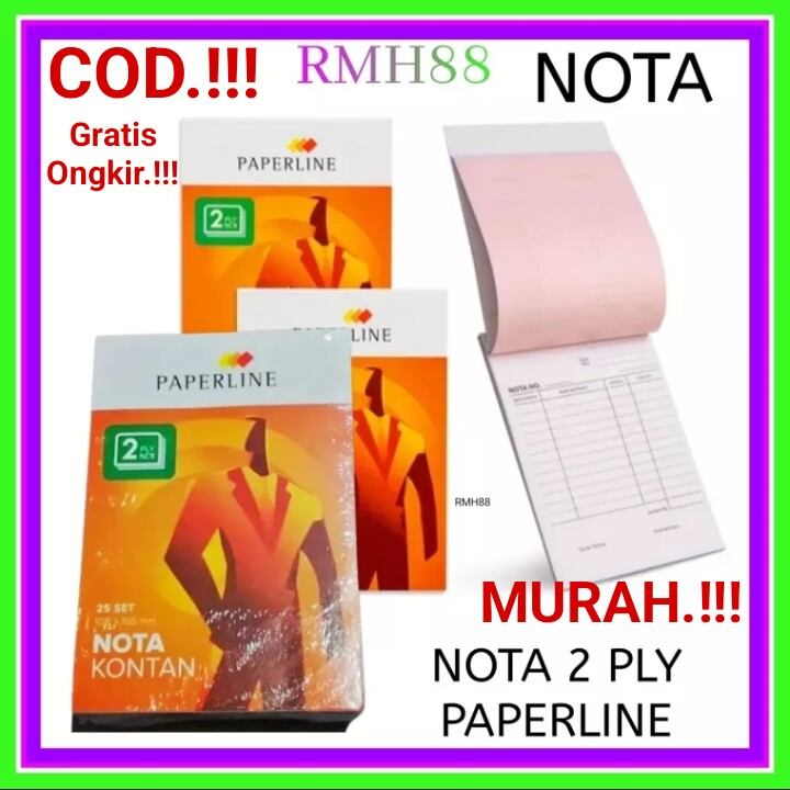 Nota Kontan 2 Ply Kecil PAPERLINE 1 Pak Isi 10 Buku | Lazada Indonesia