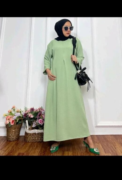 DRES ANANTA DRESS CRINGKLE JUMBO VIRAL DRES WANITA BUSUI JUMBO TERBARU ...