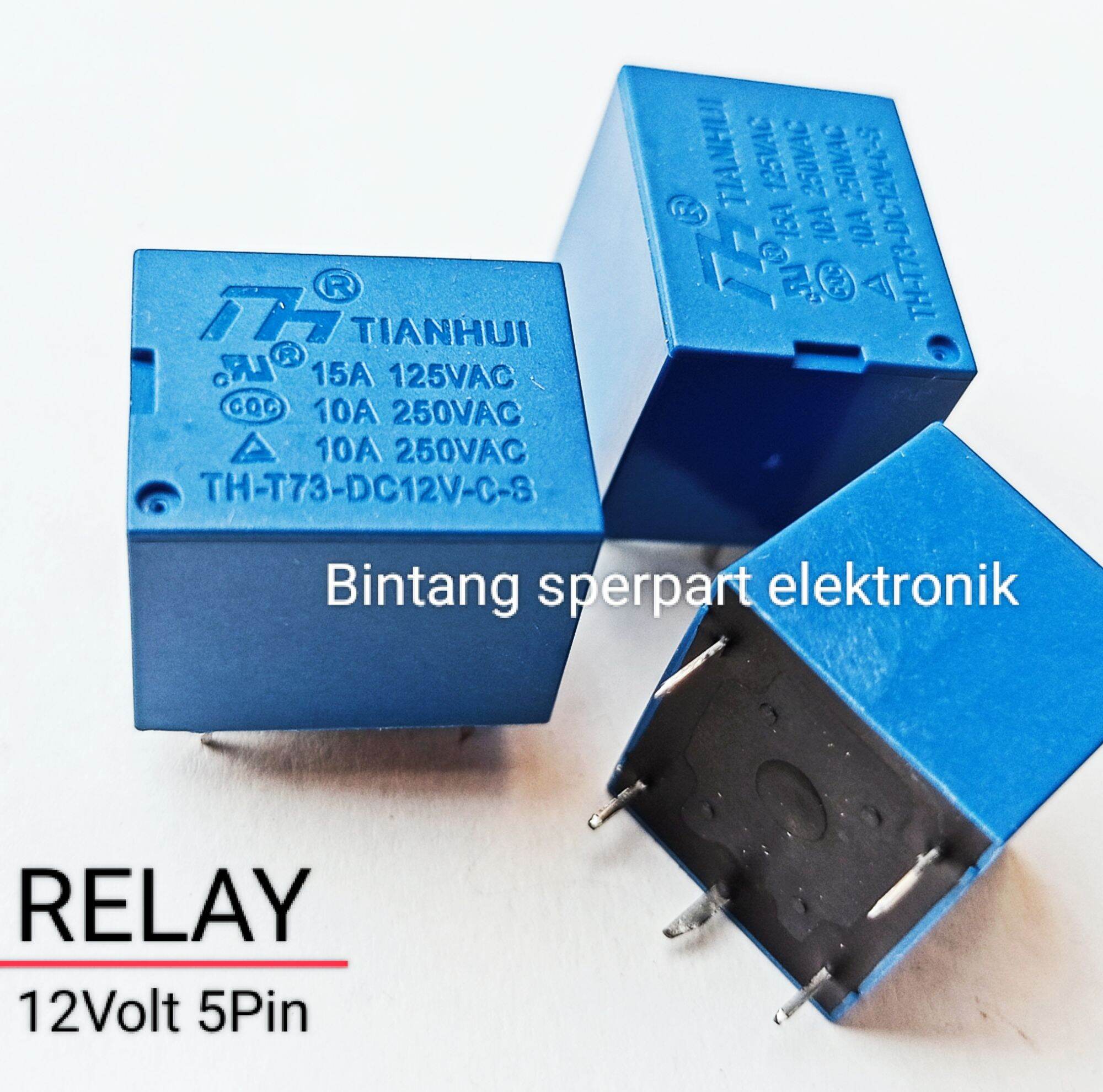 RELAY 12V 5 PIN RELAY 12 VOLT 5 KAKI RELAY 12VOLT 5PIN | Lazada Indonesia