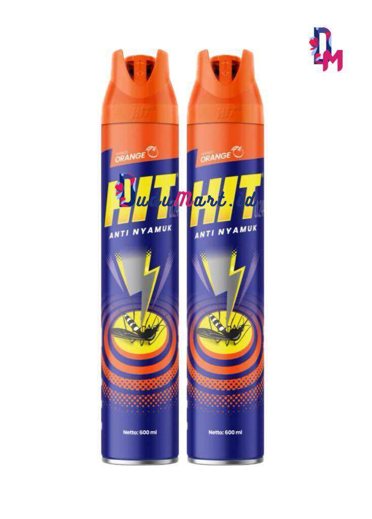 Paket hemat 2 botol obat semprot nyamuk HIT AEROSOL 600 ml | Lazada ...