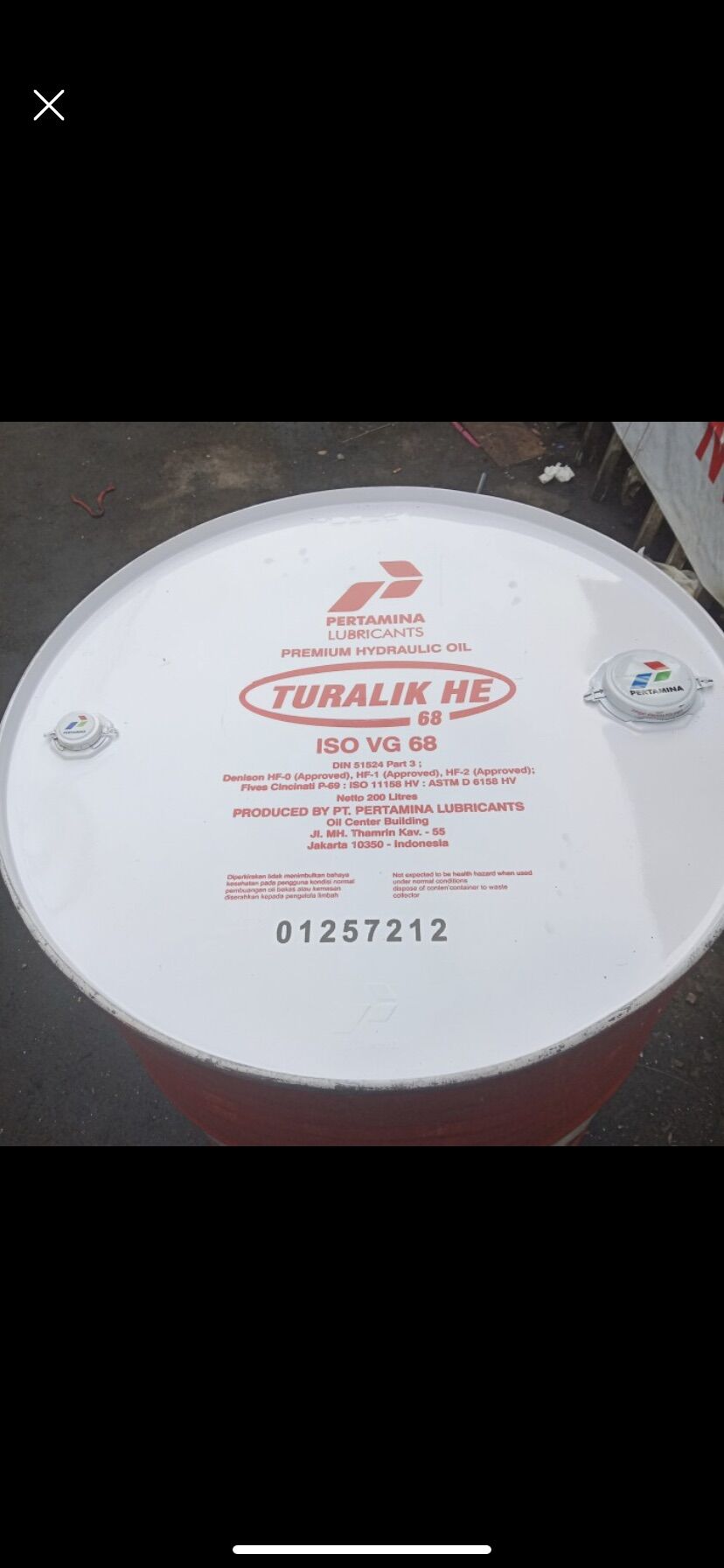 Oli hidrolik turalik he 68 iso vg 68 pelumas isi 209Liter | Lazada ...