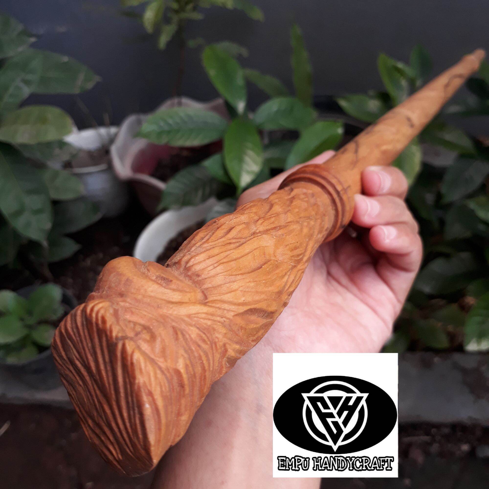 Tongkat komando kayu cendana kraton ukir garuda T 634 | Lazada Indonesia
