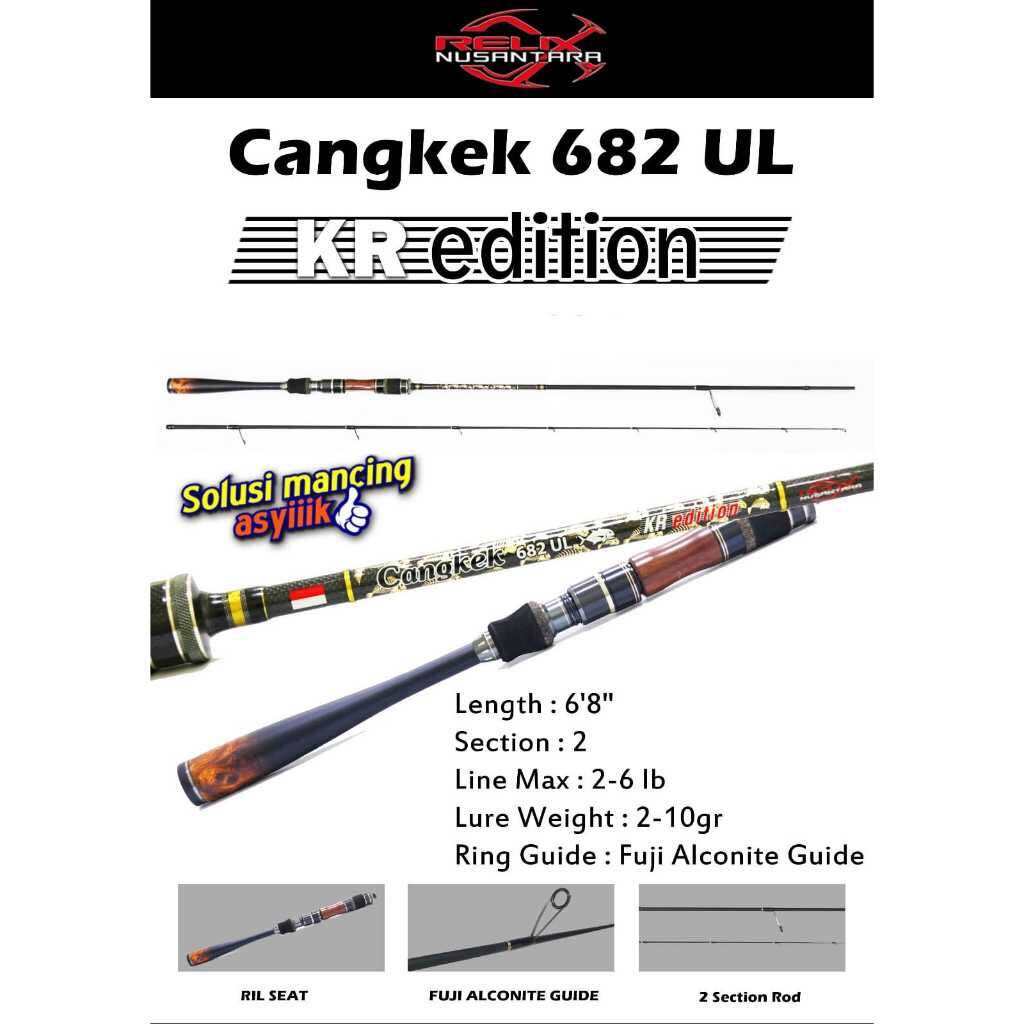Joran Relix Nusantara Cangkek 682 UL KR Edition Ring Fuji | Lazada ...