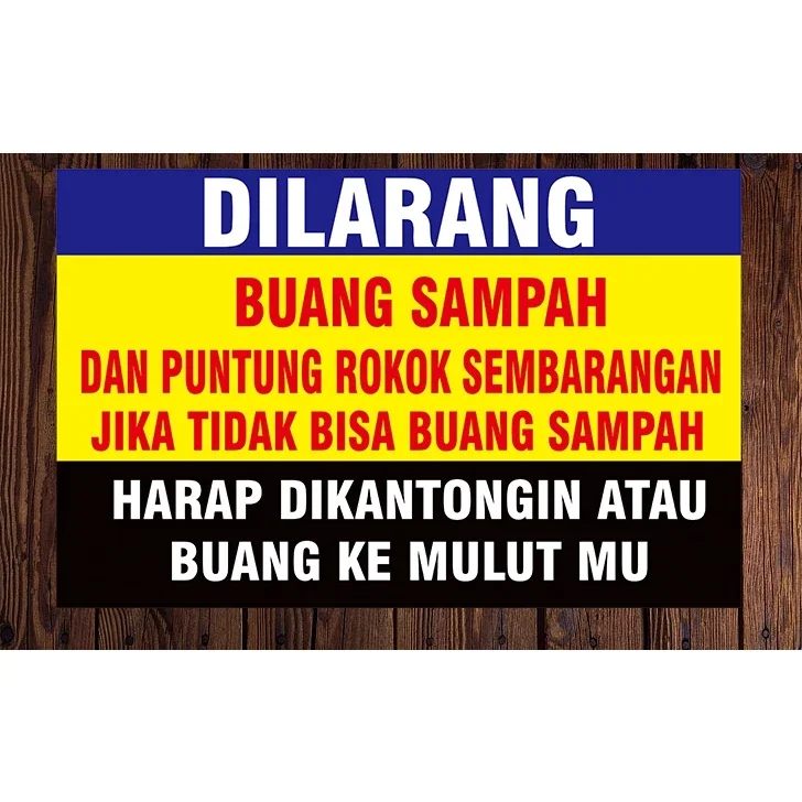 STIKER RAMBU RAMBU YANG BUANG PUNTUNG ROKOK SEMBARANGAN | Lazada Indonesia