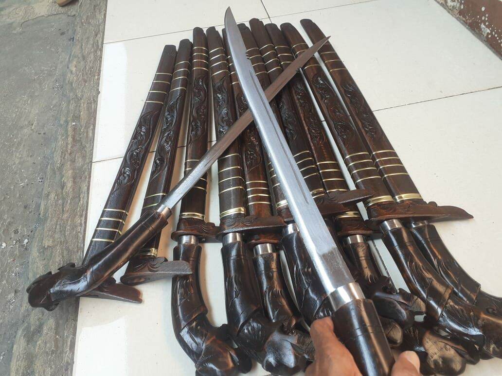pisau baja golsem panjang lis simpai kuning | Lazada Indonesia