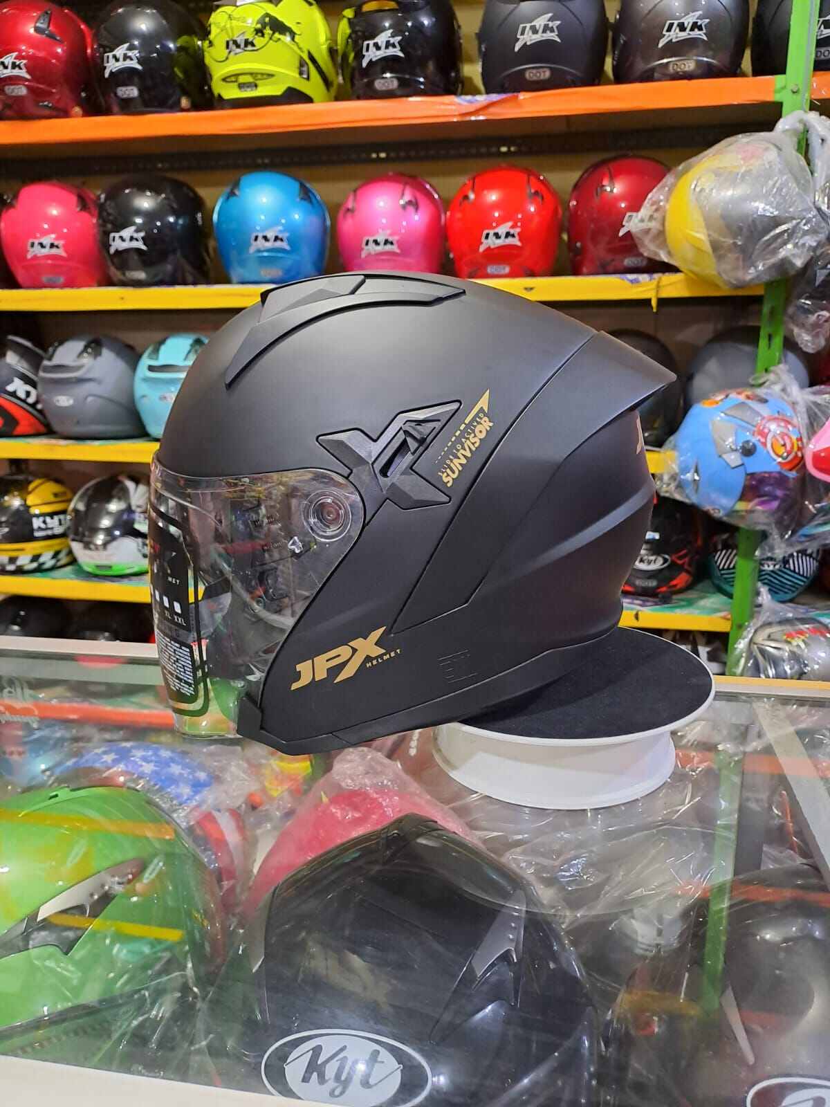 HELM JPX NOVA X BLACK DOFF | Lazada Indonesia