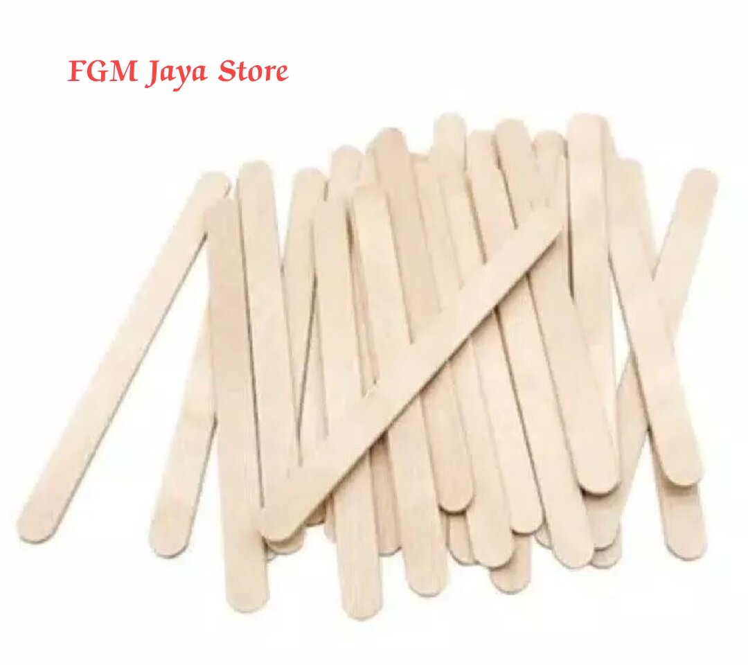 50 Pcs Stick Es Krim Kayu Stik Agar Agar Jelly Lazada Indonesia