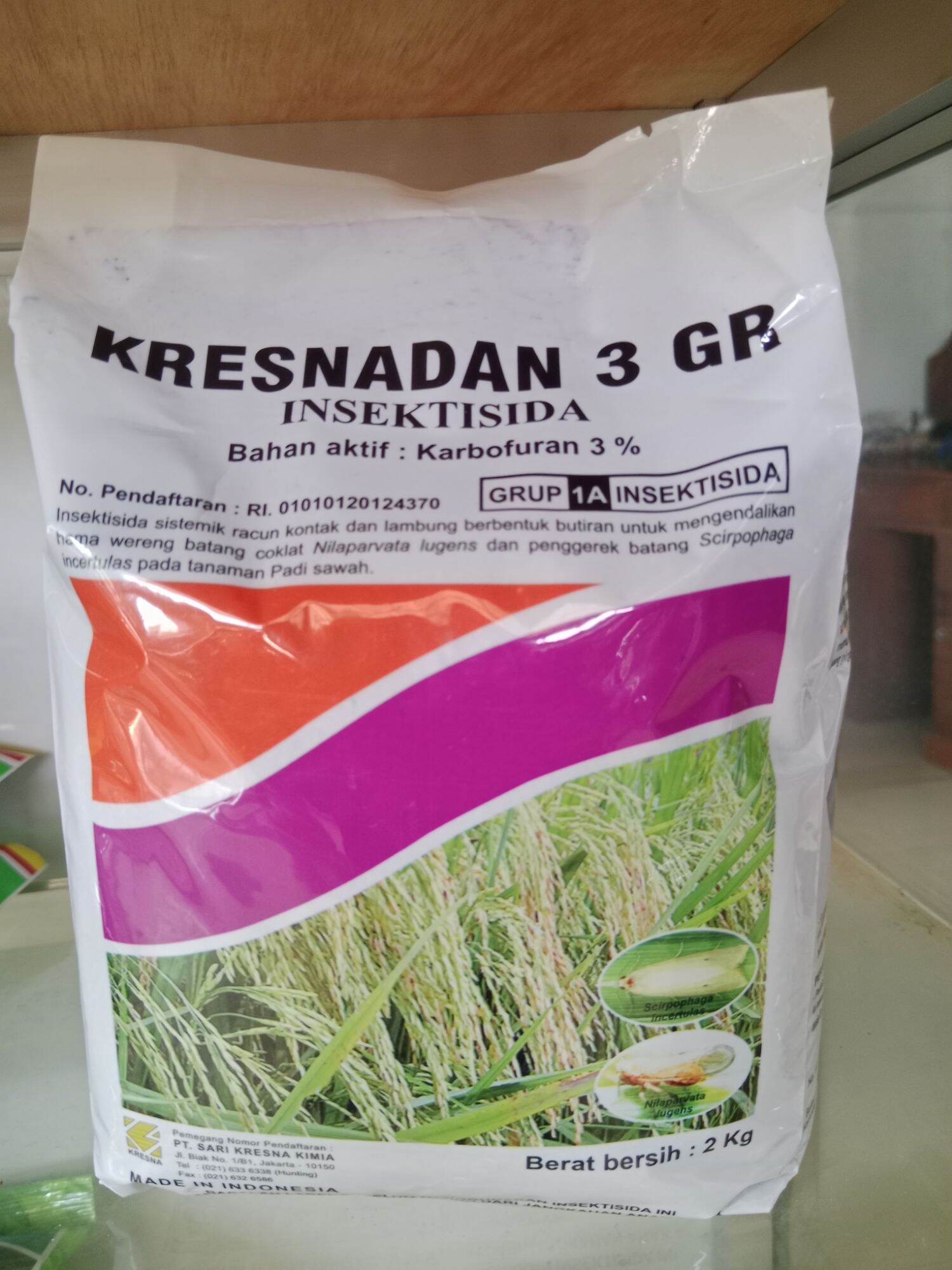 insektisida Kresnadan karbofuran 3Gr mengendalikan hama tanaman kebun ...