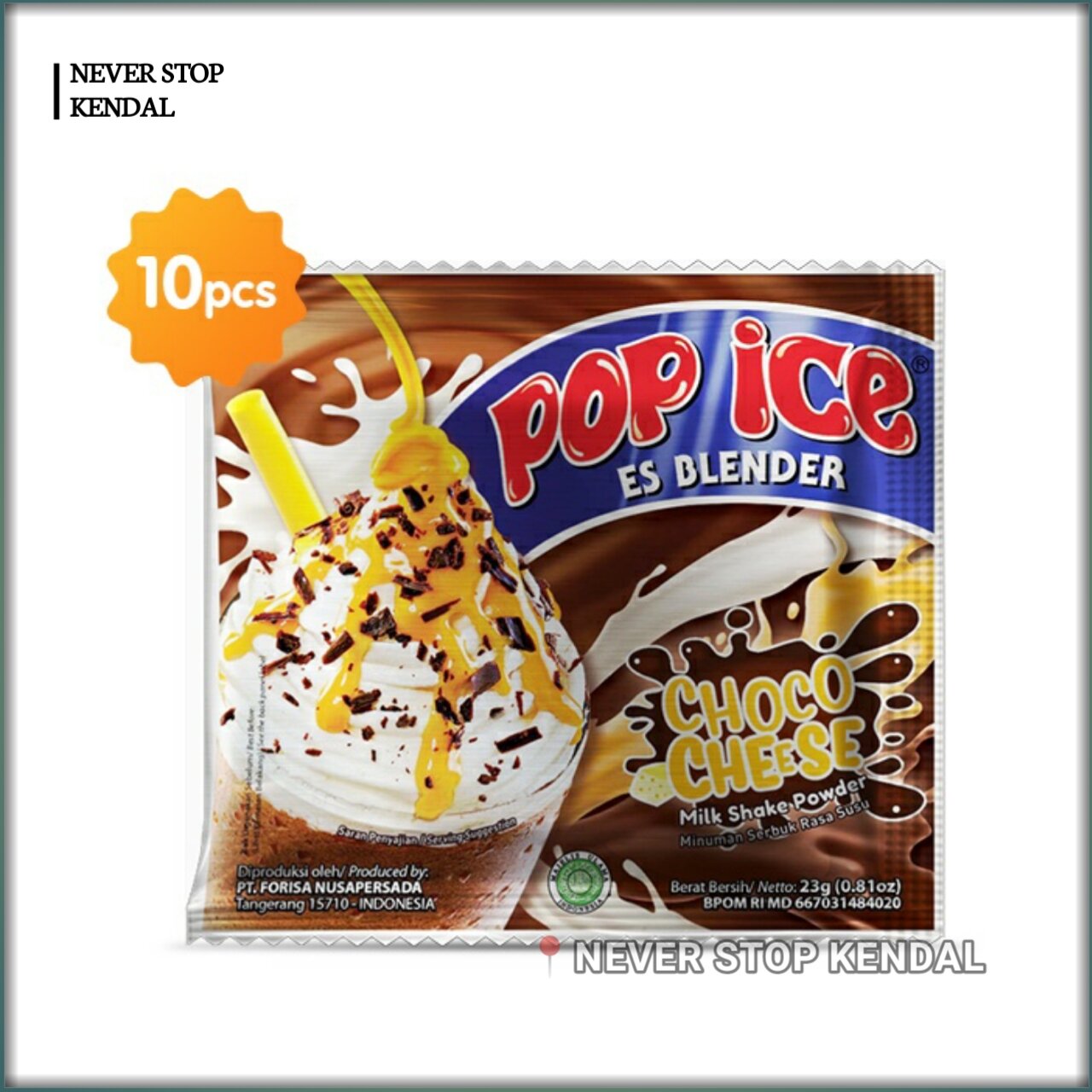 Pop Ice Choco Cheese 1 Renceng isi 10 Sachet | Lazada Indonesia