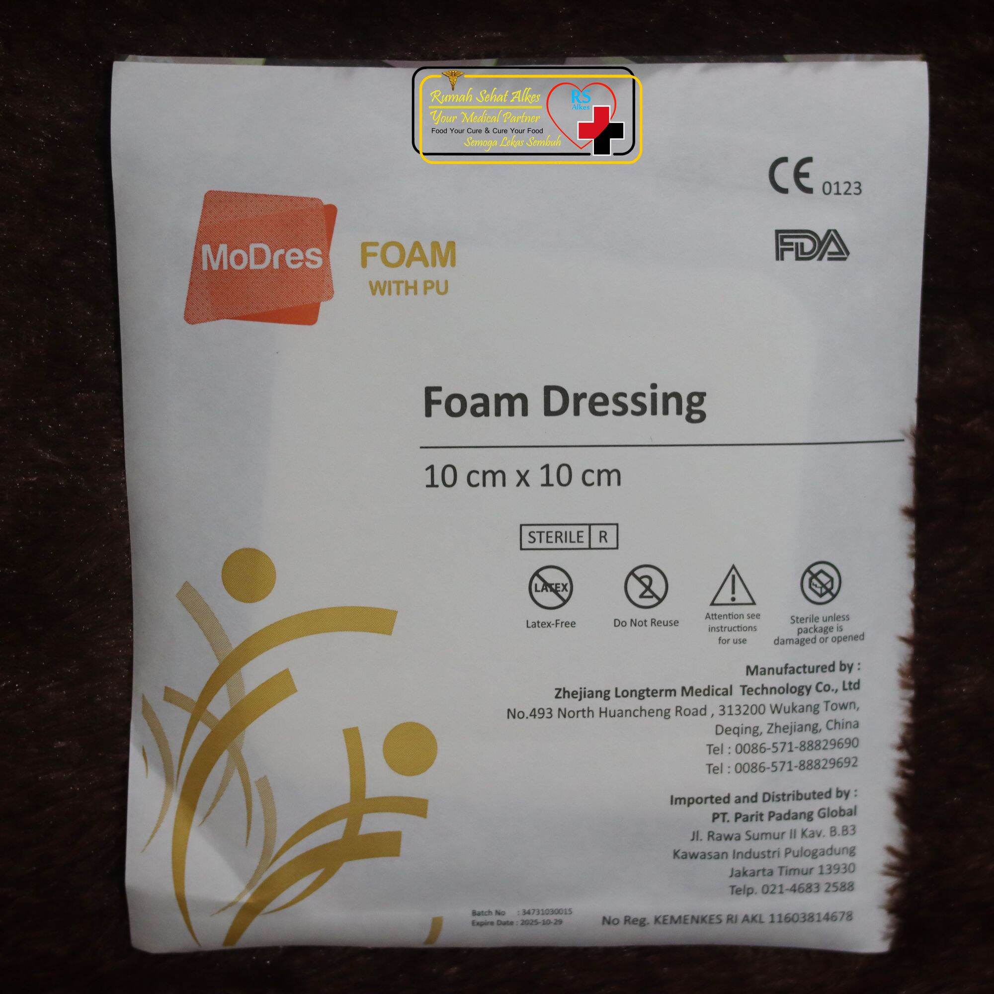Modres Foam Dressing With PU 10x10 Pembalut Luka Diabetes Pembalut Luka ...