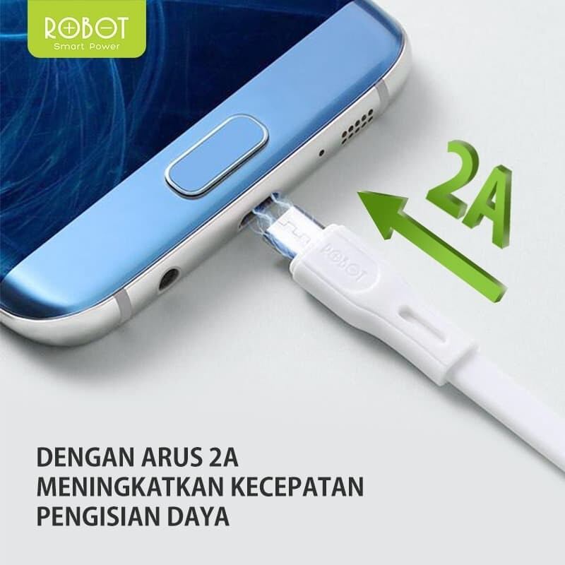 Robot Kabel Casan Micro USB RDM100S Cable Data Hp Samsung 1 Meter ...