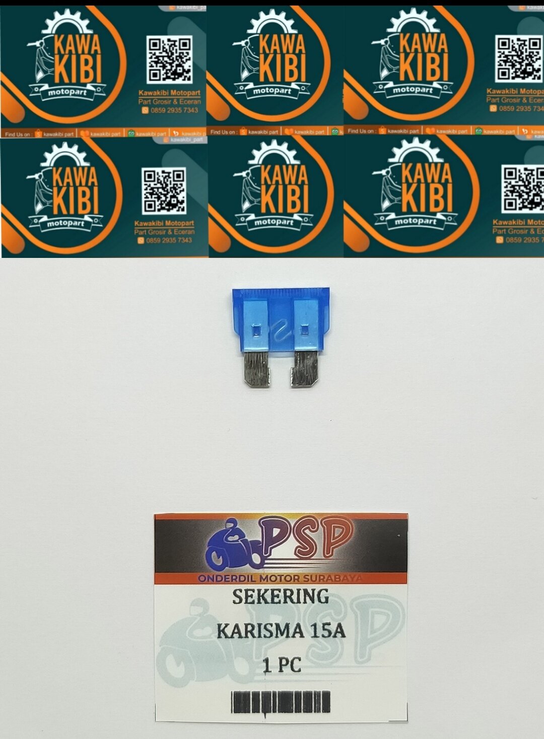 Sekering Karisma 15 A Warna (BIRU) - Fuse DX Micro / Fuse Mikro ...