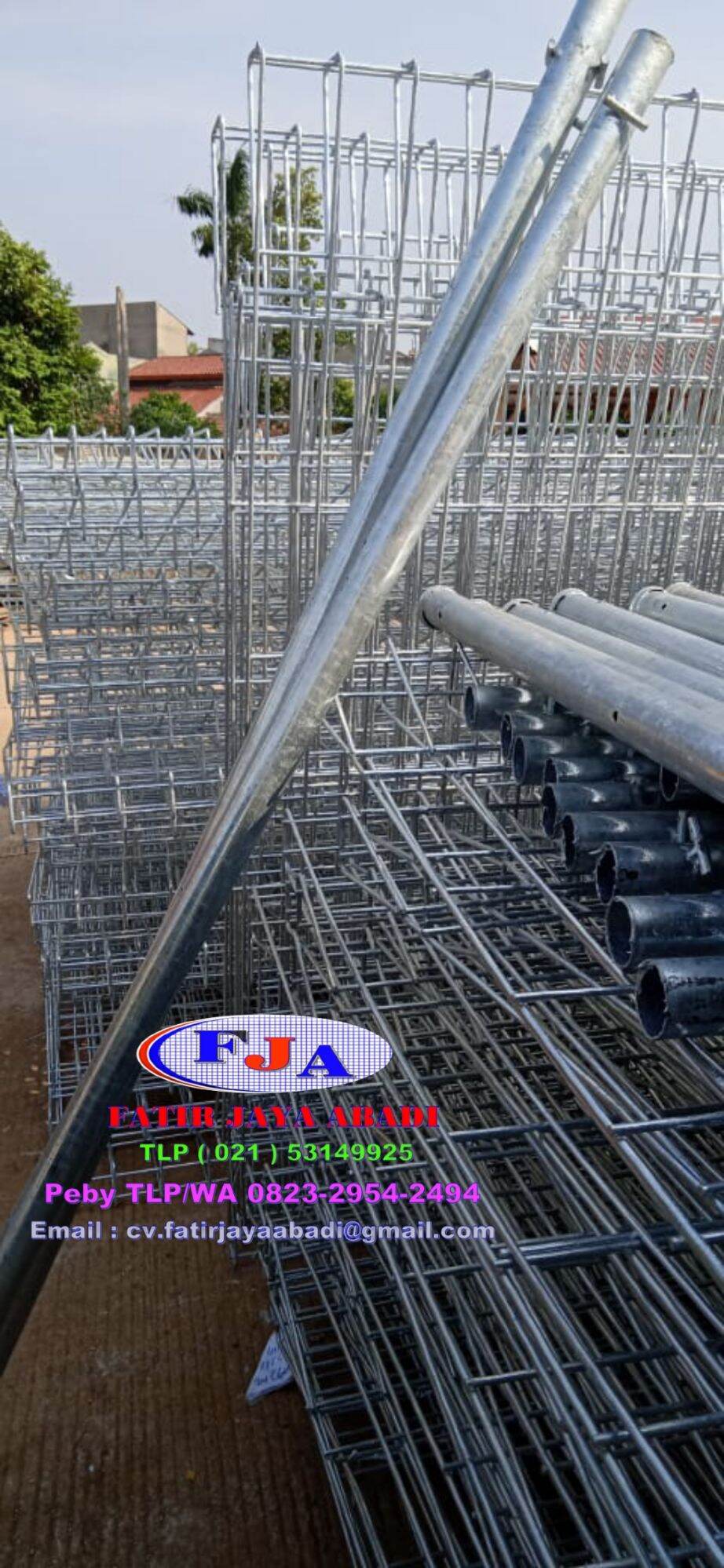 Pagar brc Tinggi 120 cm x Lebar 240 cm, diameter 6mm jenis Electro ...